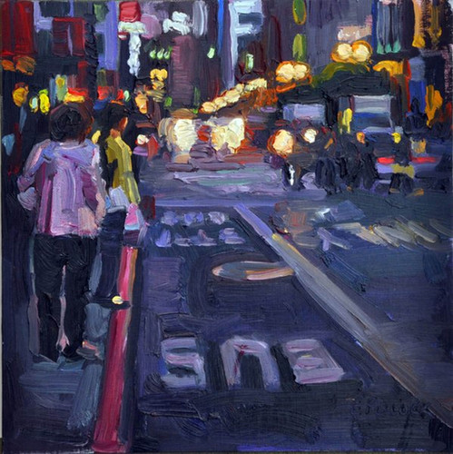 Bus Stop by artist Erica Norelius | Lovetts Fine Art Gallery