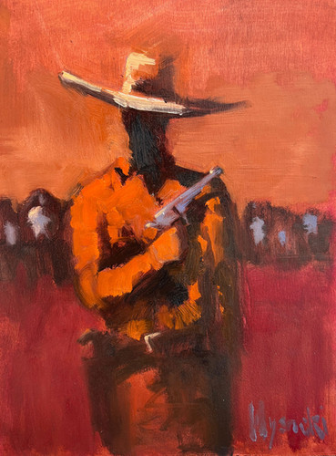 Cattle Rustlers Beware by artist Stephen Wysocki | Lovetts Fine Art Gallery