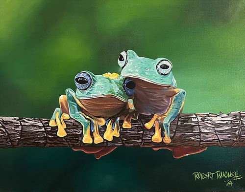Lovey Leapers by artist Robert Bucknell | Lovetts Fine Art Gallery