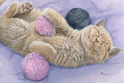 Pelotes 2 by artist Morgane Antoine | Lovetts Fine Art Gallery