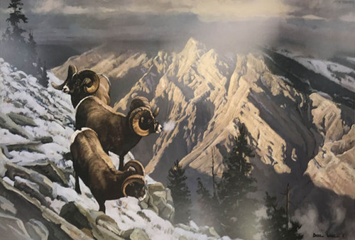 Three Rams by artist Dave Lebow | Lovetts Fine Art Gallery