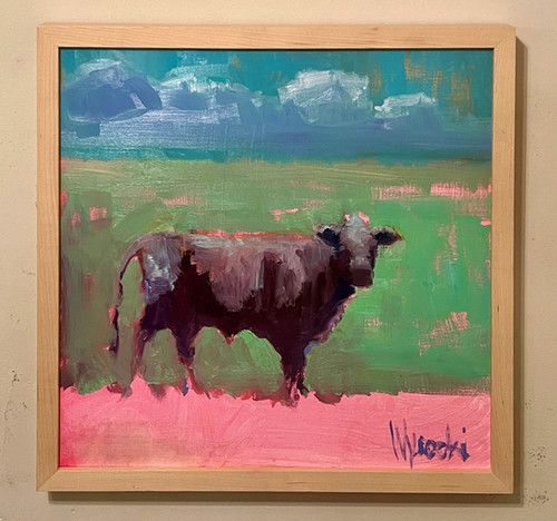 Neon Angus by artist Stephen Wysocki | Lovetts Fine Art Gallery