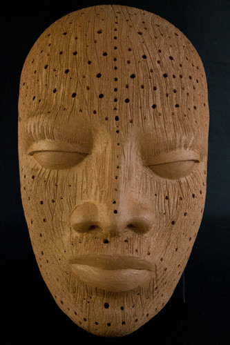 Large Terracotta Mask by artist Gene Pearson | Lovetts Fine Art Gallery