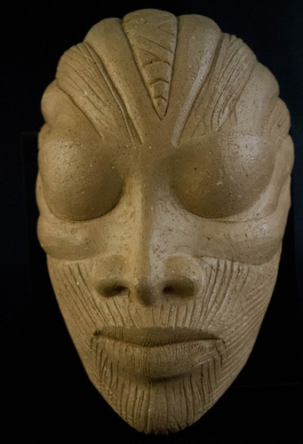 Striped Mask by artist Gene Pearson | Lovetts Fine Art Gallery