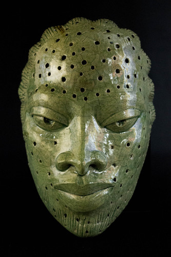 Green Mask by artist Gene Pearson | Lovetts Fine Art Gallery