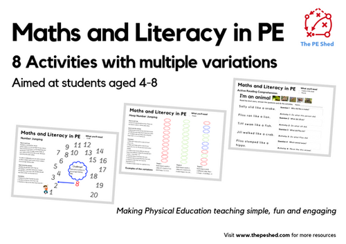 Maths and Literacy in PE - Resource Pack | thepeshed