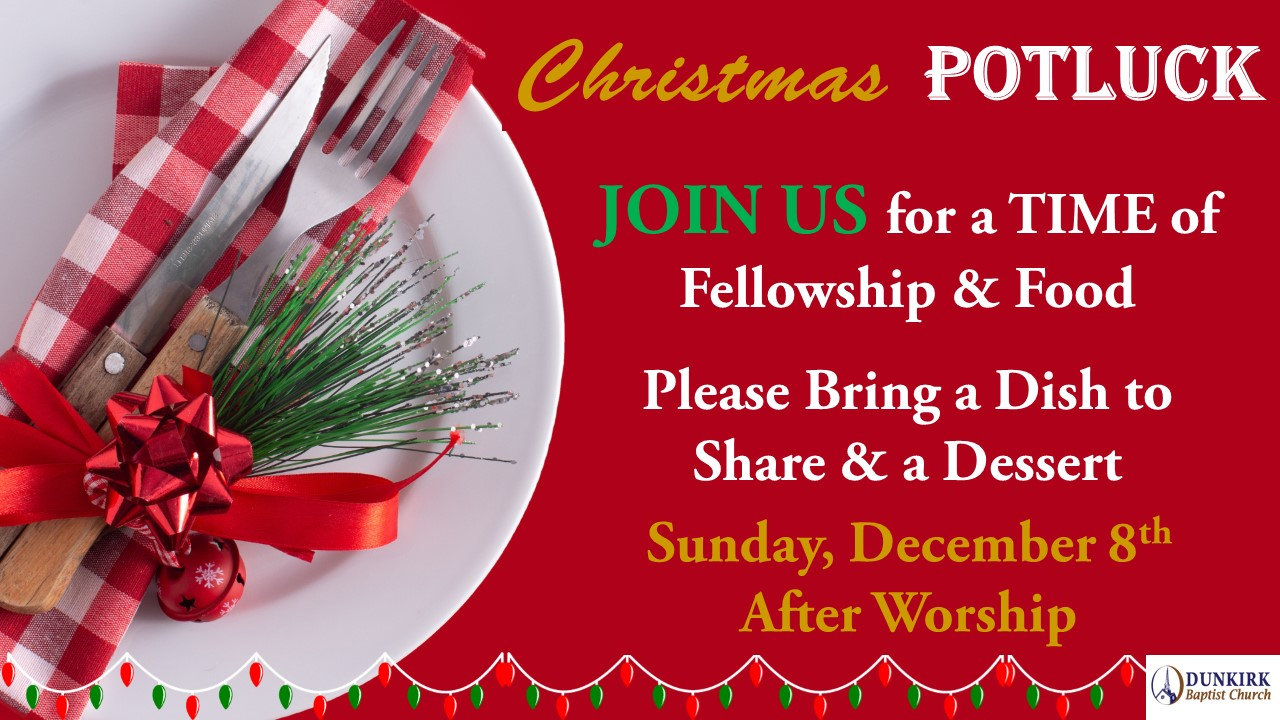 Annual Church Christmas Potluck | Dunkirk Baptist