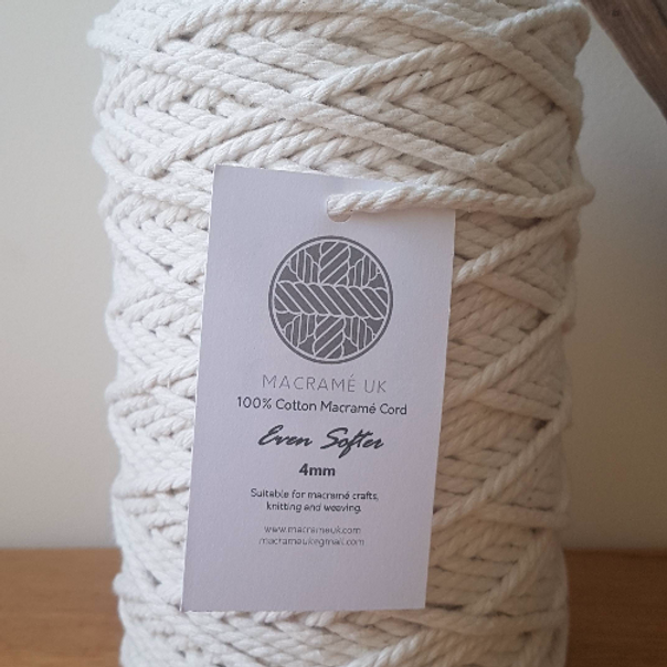 4mm High Definition 3ply Macrame Cord | unitedknots