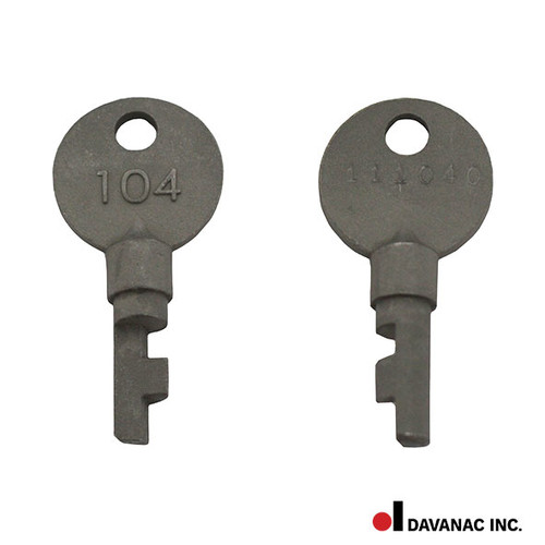 55-2005 - KEY, #104 CNR PADLOCK | Davanac Inc.