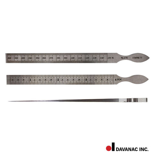 08-6810 - TAPER GAUGE, STARETT 270, IN/MM | Davanac Inc.