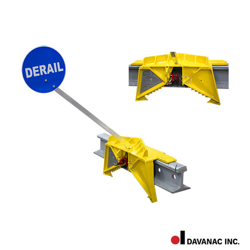 08-9985 - PORTABLE DERAIL, TWO DIRECTION/DOUBLE END THROW, BLUE SIGN ...