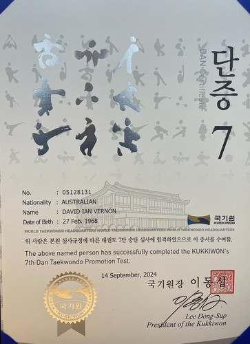 Kukkiwon Certificate | teamtkd