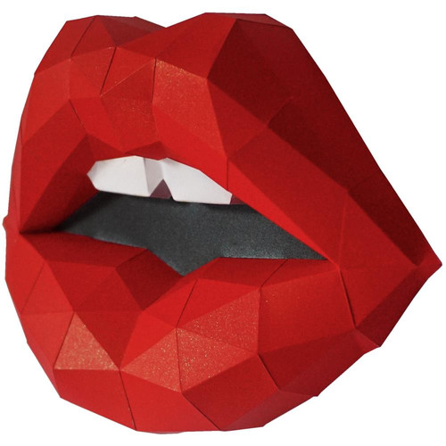 3D Lips Papercraft Wall Art | Activity Hive