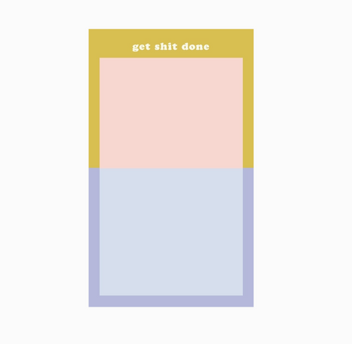 Get Shit Done Notepad | Activity Hive