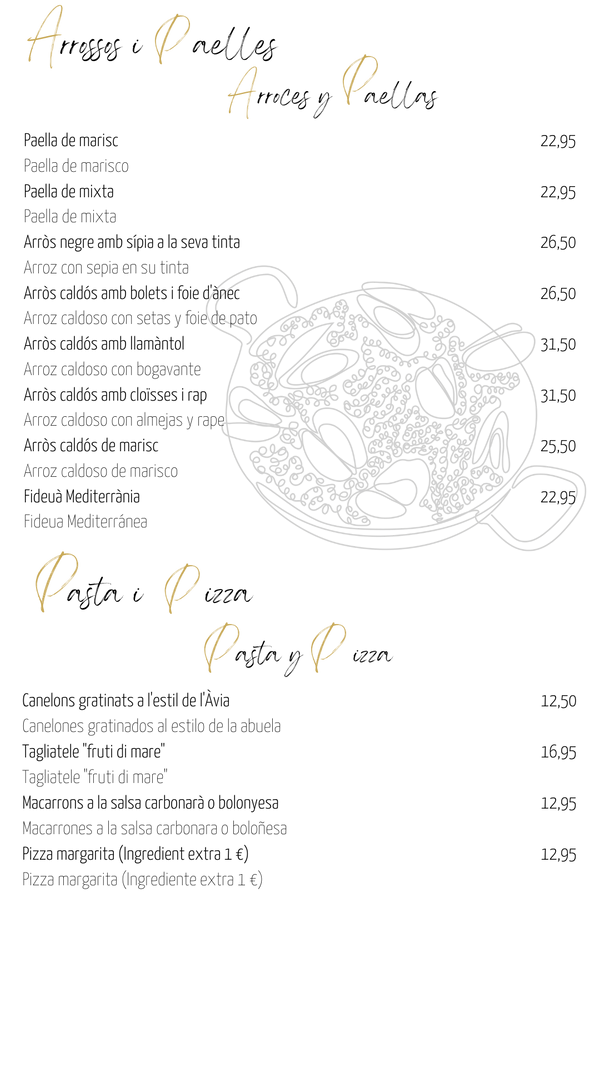 Carta | Restaurant Don Denis