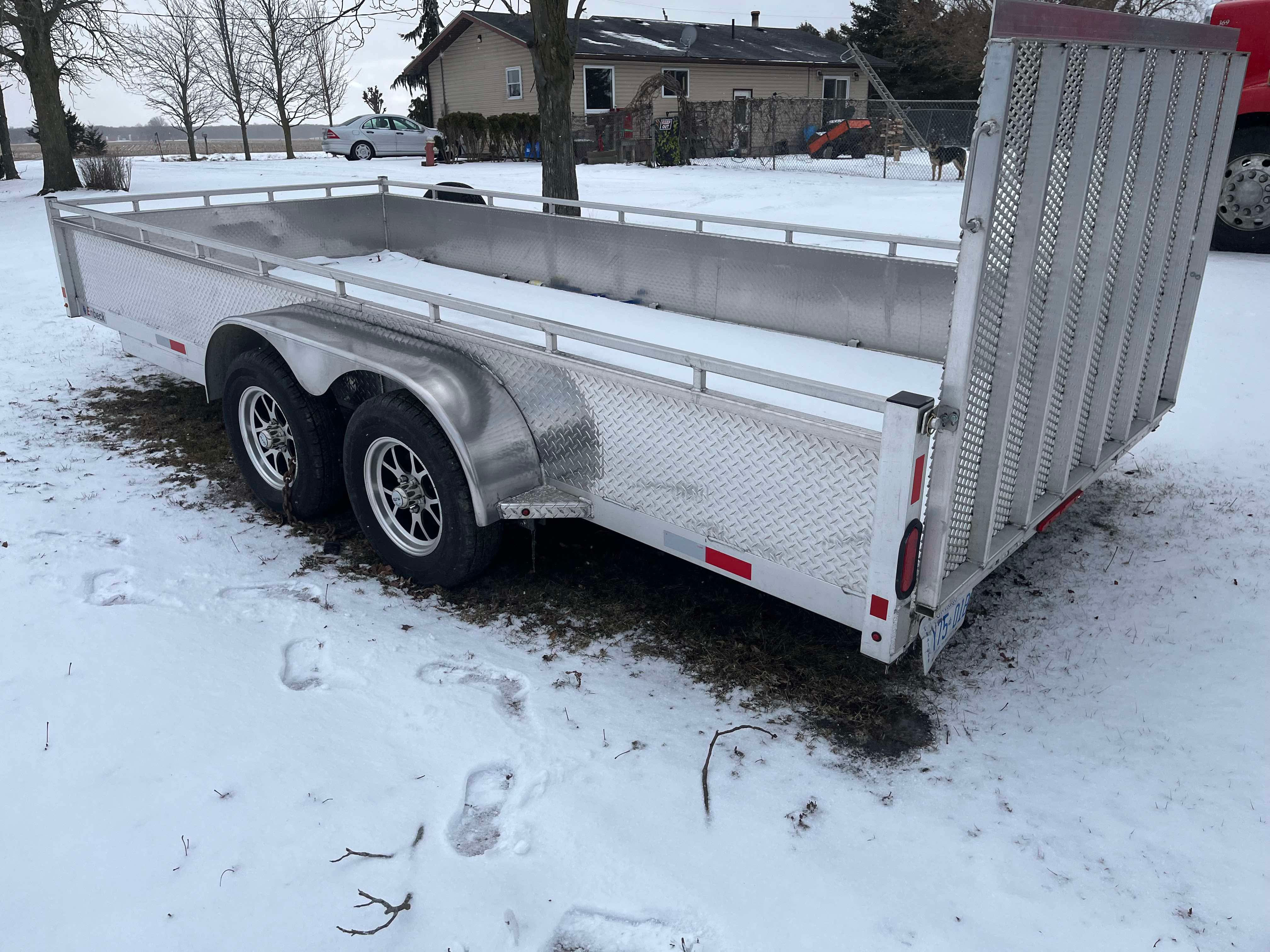 2024 7x16 Enbeck Tandem Axle Aluminum Trailer |Team Trailers