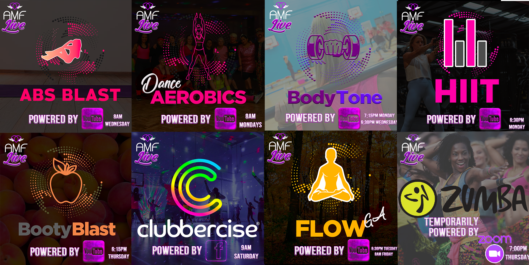 AMF - Anna Martin Fitness - Timetable