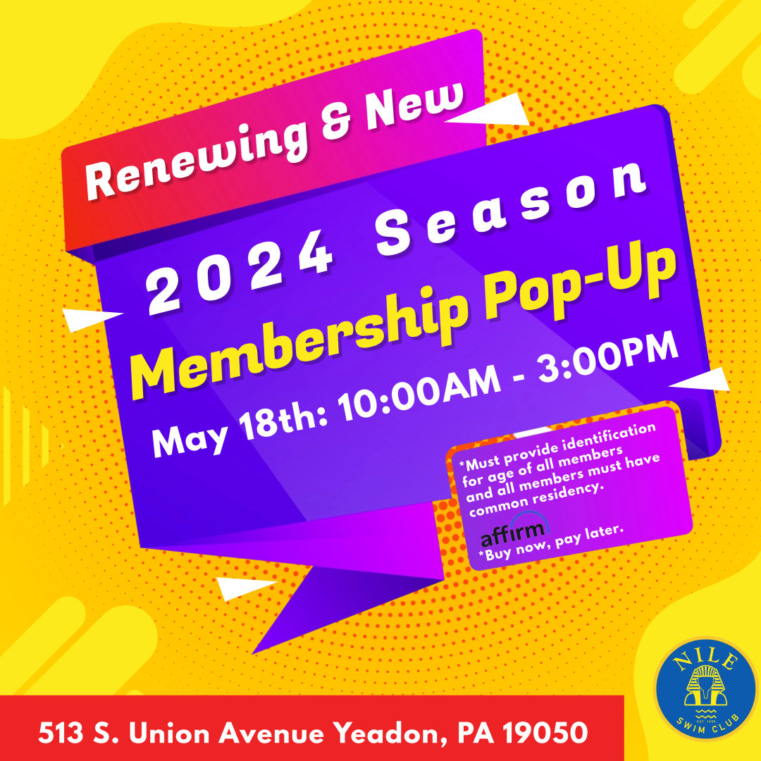 2024 Membership Pop-Up | Nile Swim Club