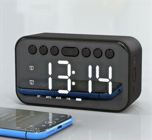 Radio Reloj digital con parlante Bluetooth , pantalla LED y sistema de ...