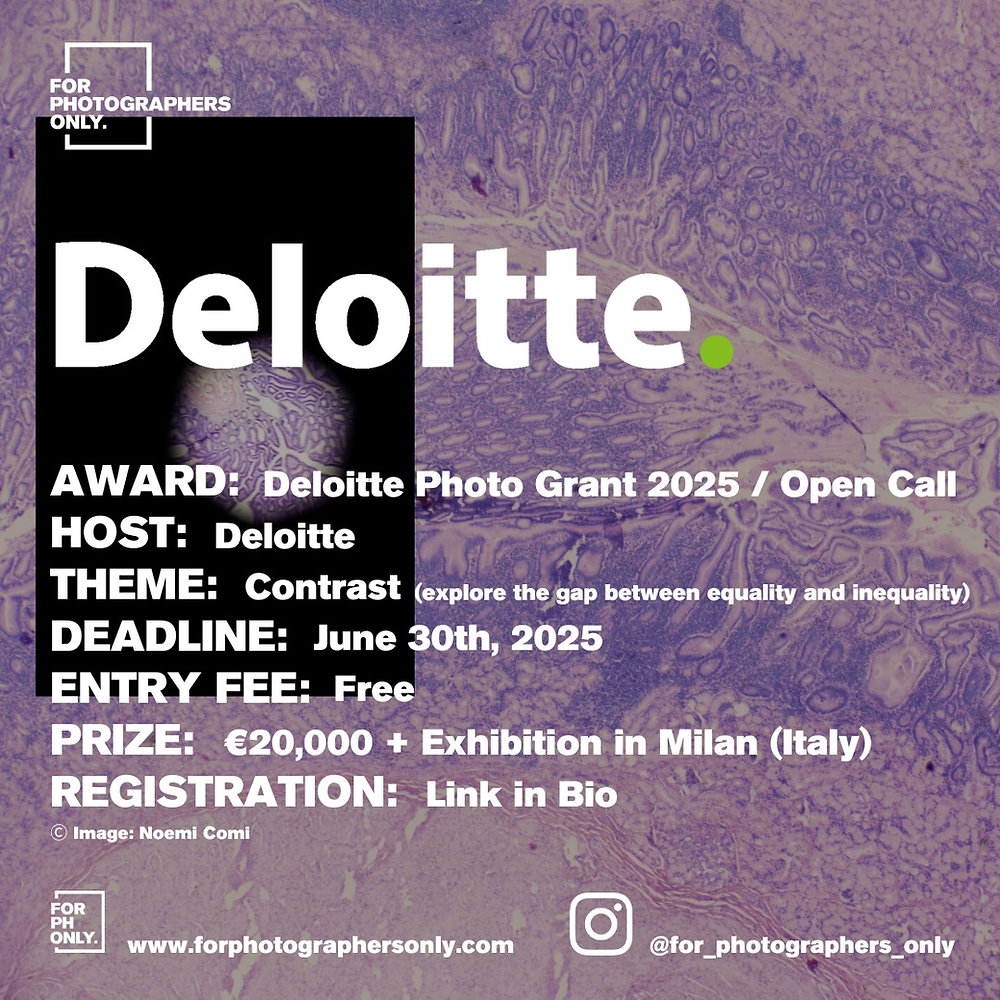 Deloitte Photo Grant 2025 - Open Call