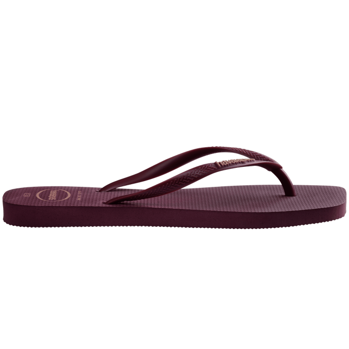 HAVAIANAS SLIM SQUARE LOGO POP UP WINE | Bikini’z Shop