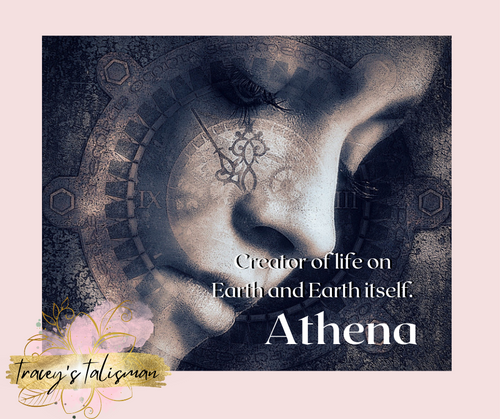 "Athena" handmade custom wirewrapped crystal pendant | Tracey's Talisman