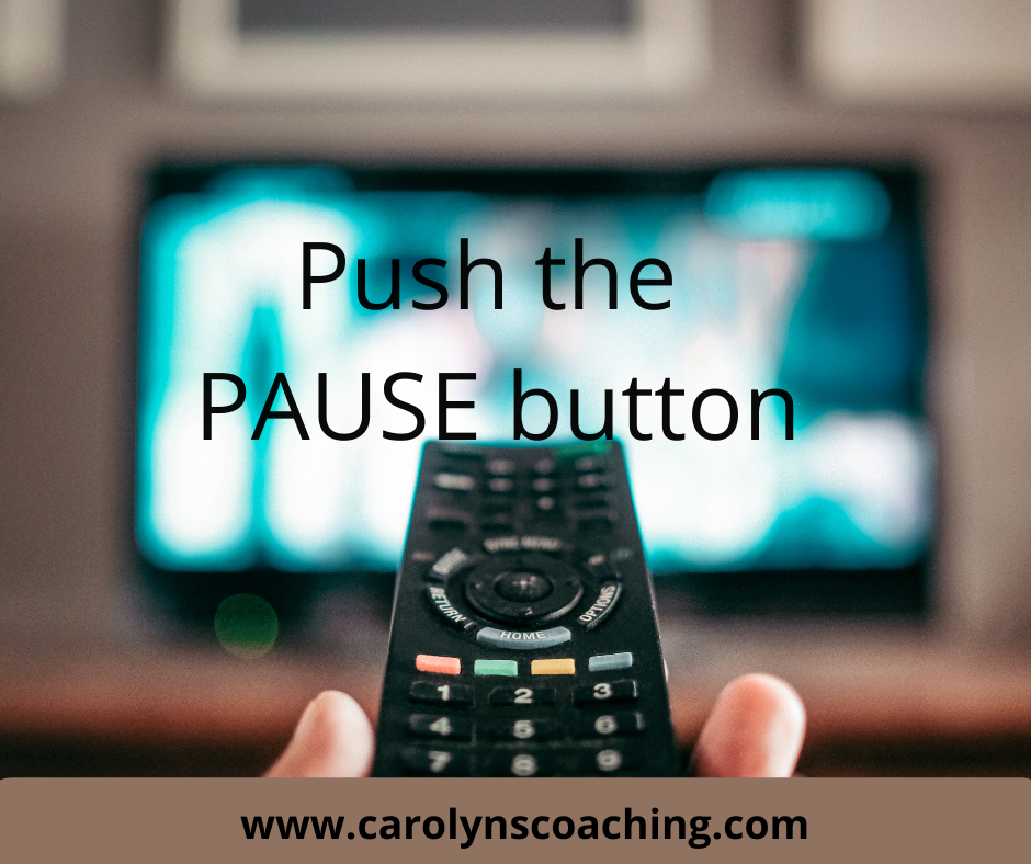 Press the PAUSE BUTTON