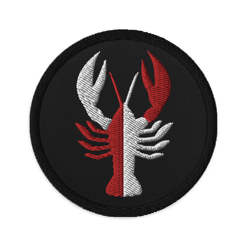 Embroidered Lobster God patches | LeviathanLobsterGod