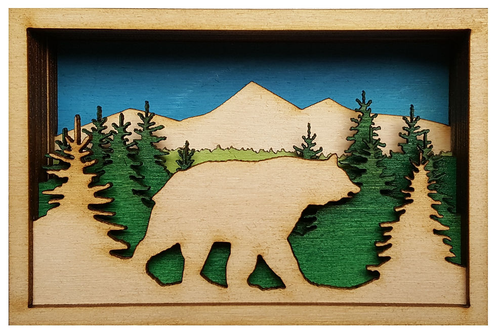 Bear Shadow Box | woodenalchemy
