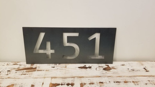 Custom Metal Address Plate | Wasatch Metal Werx