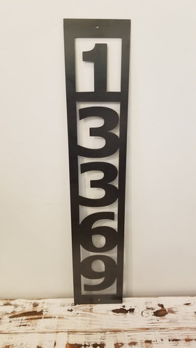 Custom Metal Address Plate - Positive | Wasatch Metal Werx