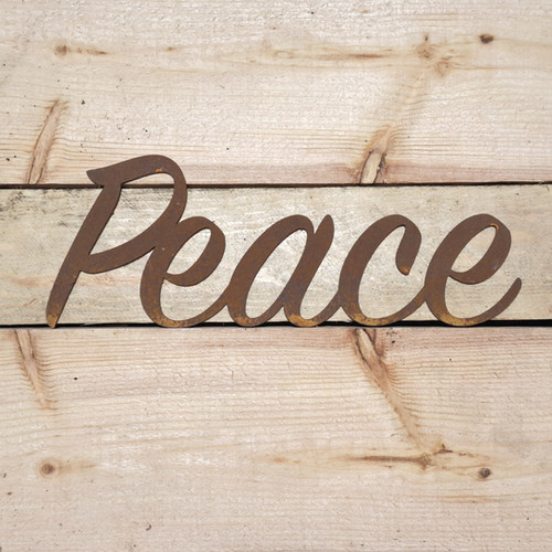 Rusty 'Peace' Sign | Rusty Rooster