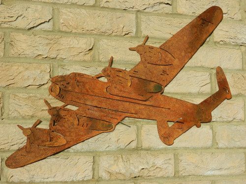 RAF Lancaster WW2 plane Metal Wall Art | Rusty Rooster