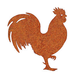 Rusty metal garden art | Rusty Rooster