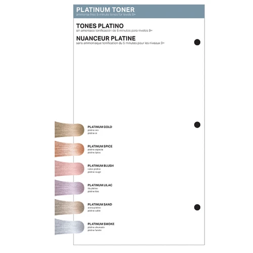 Platinum Toner Swatch Insert Full Collection 2024 | Bravo Distributors