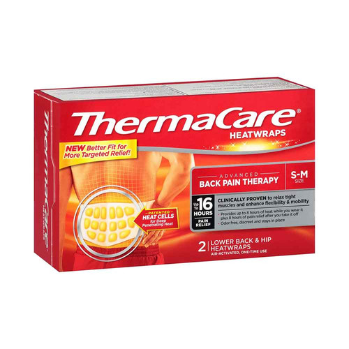 Thermacare Back Pain Heat Wraps 2's | islandpharmacytci