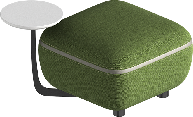 BARTON Square stool with deck | PODKET THAILAND