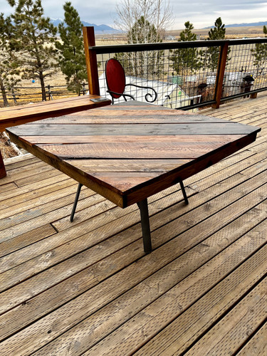 Custom Barnwood Table Top | Gardenmontana