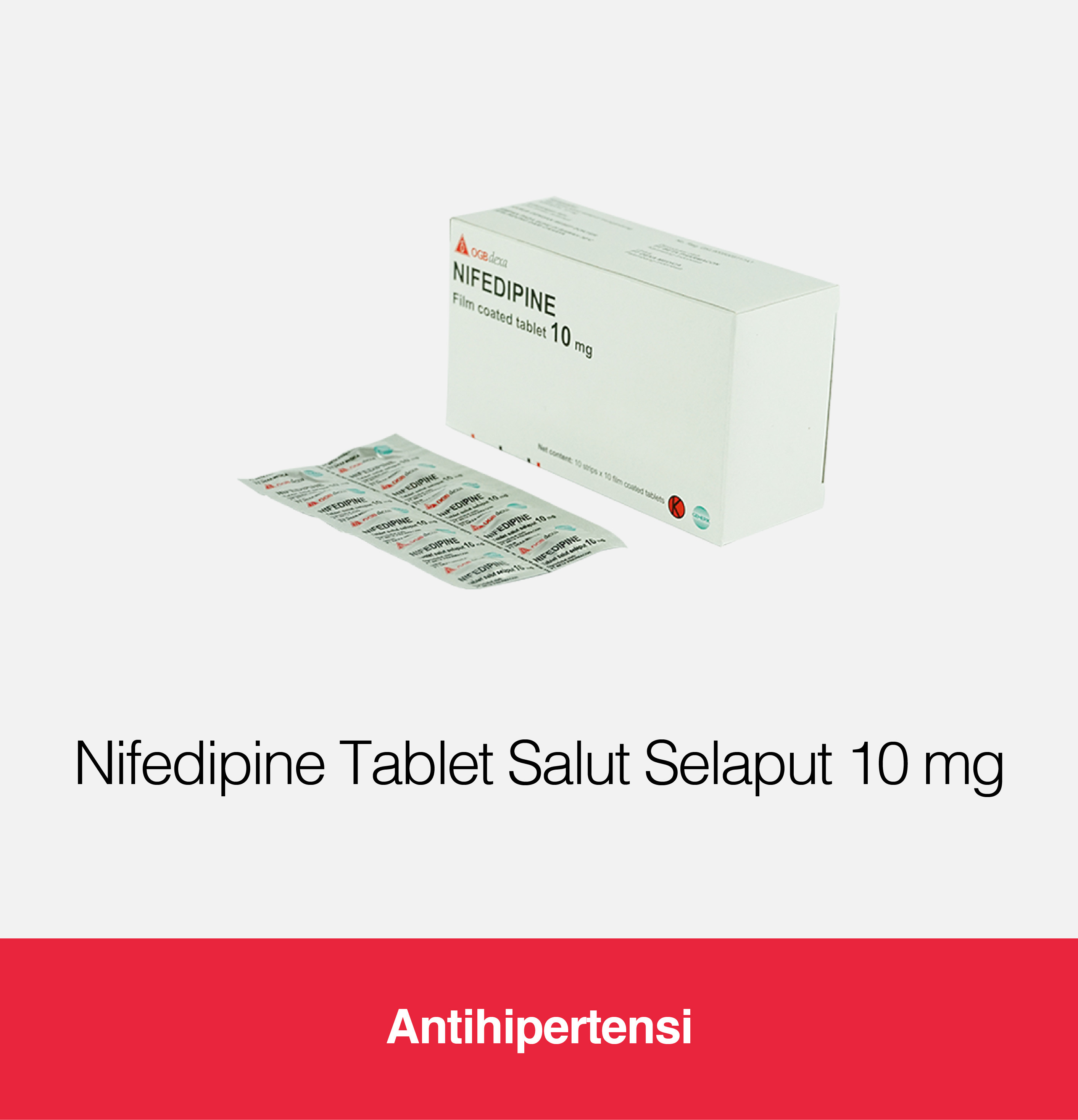 Nifedipine Tablet Salut Selaput 10 mg | Kegunaan, Efek Samping, Dosis ...