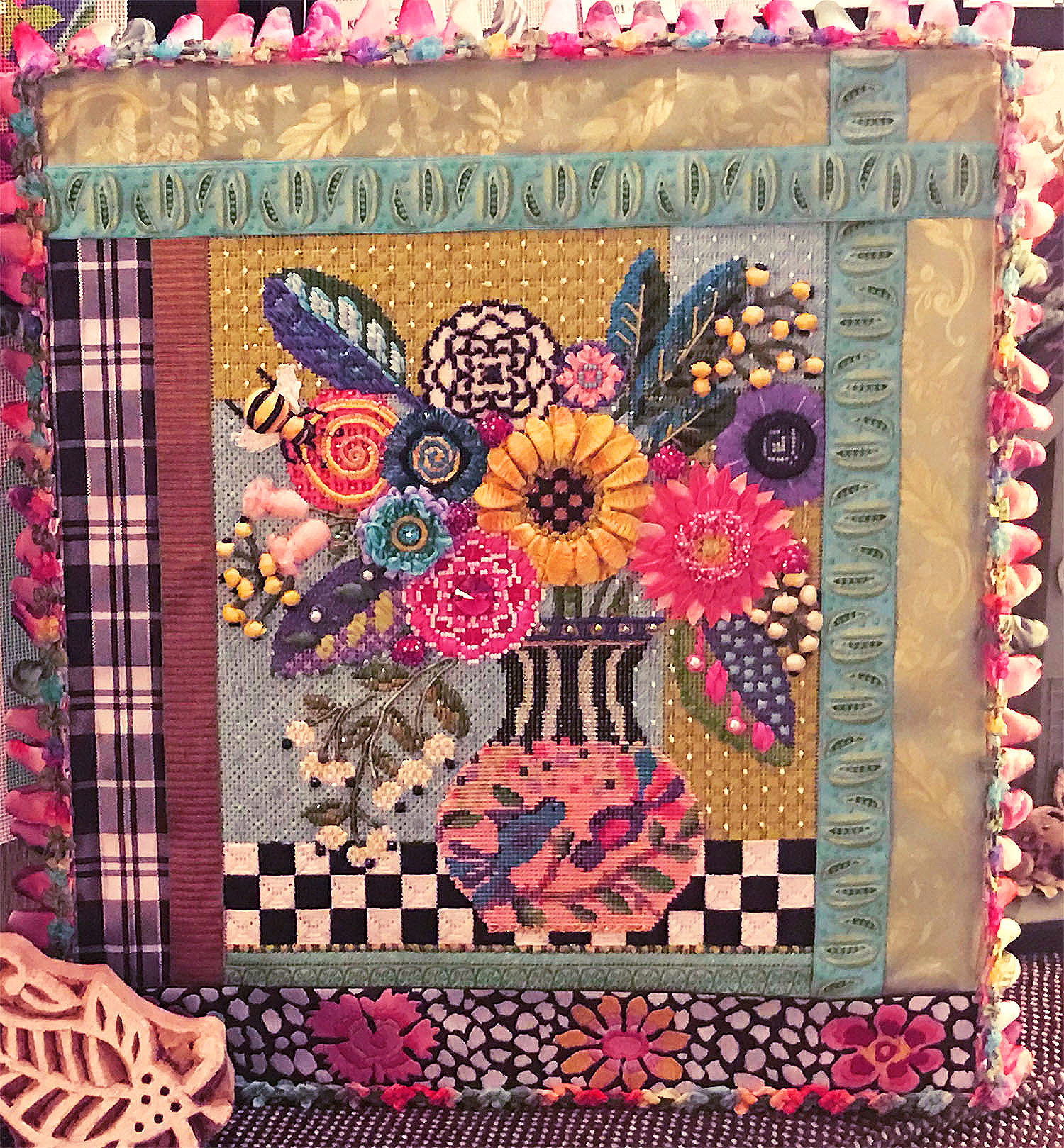 Needlepoint Stumpwork | Kelly Clark Studio, LLC