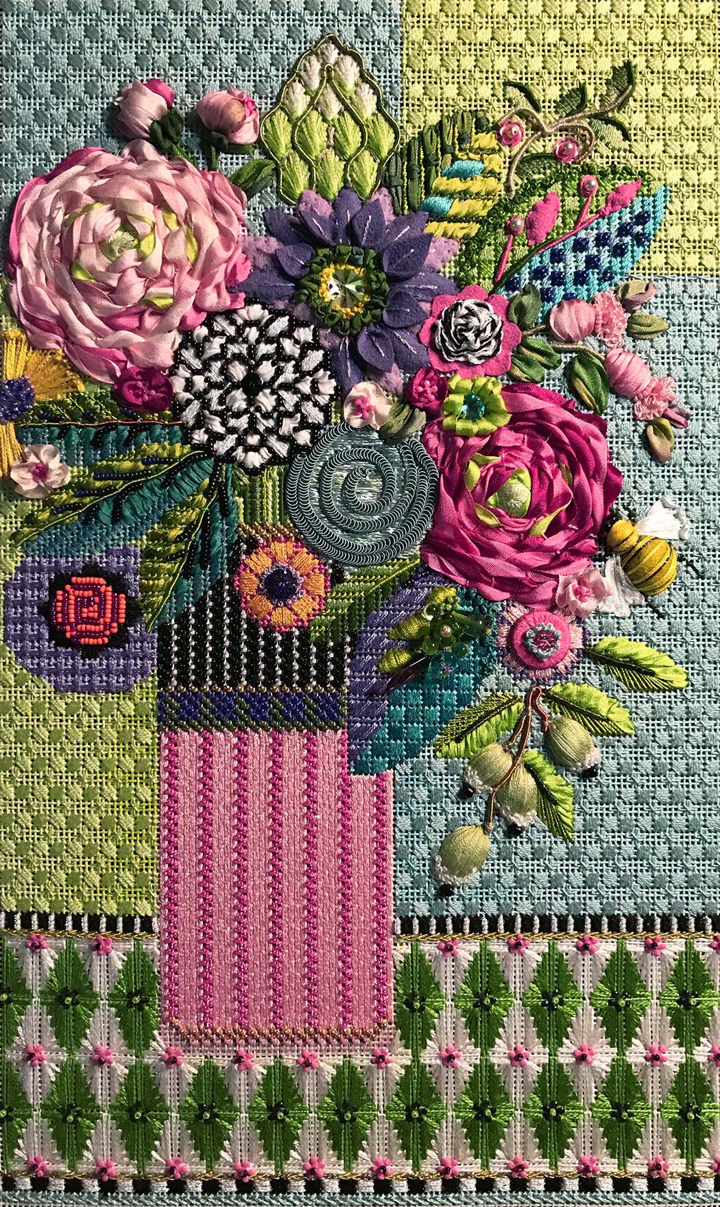 Needlepoint Stumpwork | Kelly Clark Studio, LLC