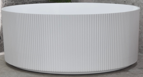 SG- Round Fluted Freestanding Bath Tub 1500mm | InStyle Bathware