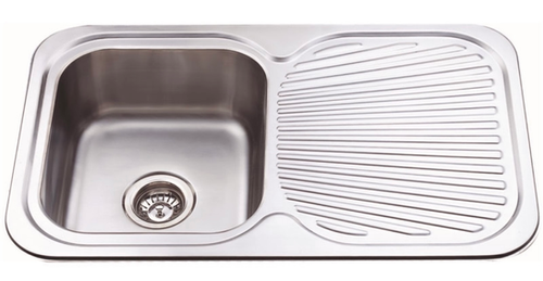 Single Bowl Sink with Drainer (Round Corners) | InStyle Bathware