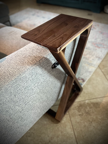 Timber 'Torch' Space Saving Side Table | FourSquare Woodworks