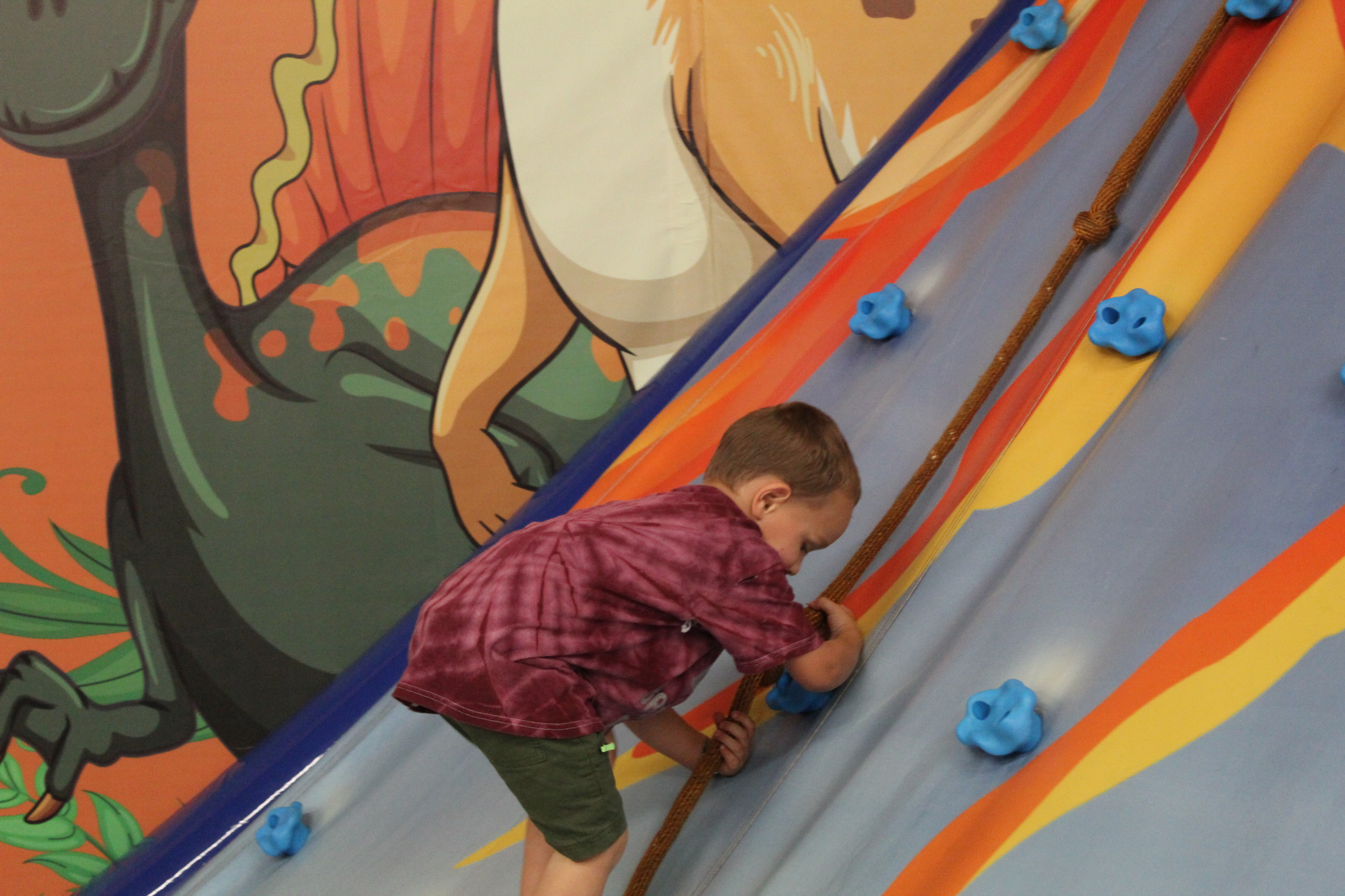 Volcano Climbing Wall | Xtreme Jump Adventure Park | Temple