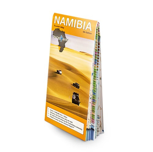 Trax4Africa Namibia Paper Map | Bush and Bundu