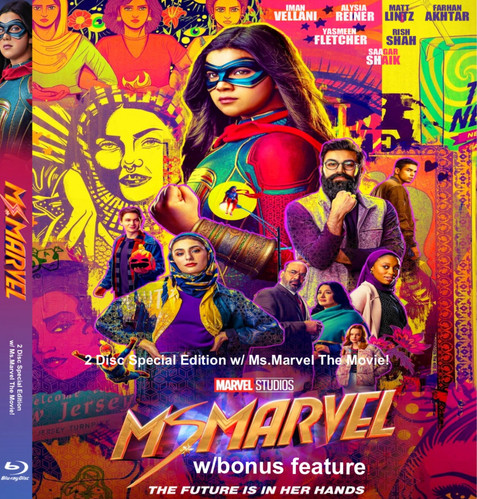Ms Marvel 2 DISC SET Features Movie Edit of Series Blu Ray or DVD | Moviefanman