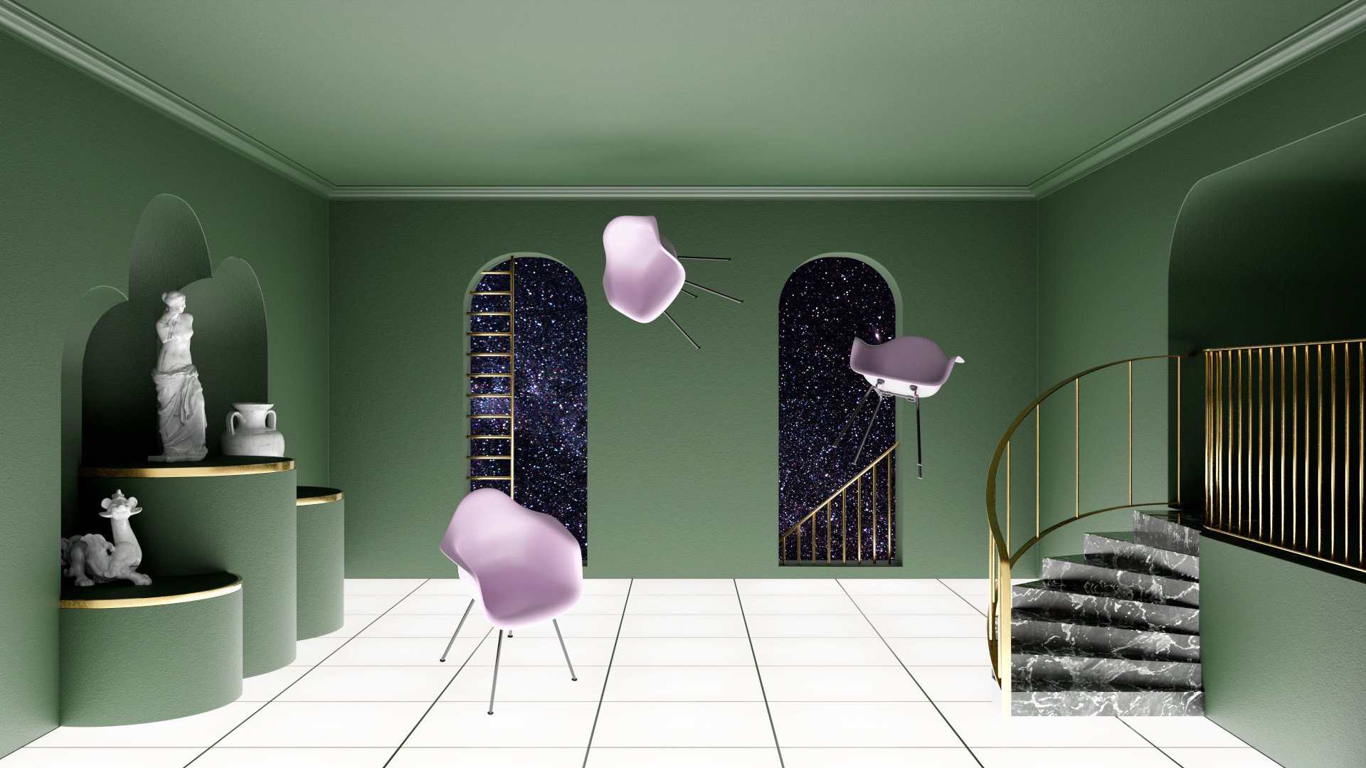 Floating Chairs | Key Visuals | Spacebar