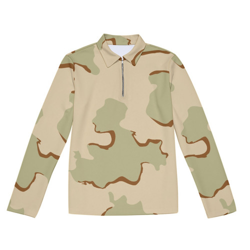 Three Color Desert Quarter Zip Shirt | Valcam Outdoors