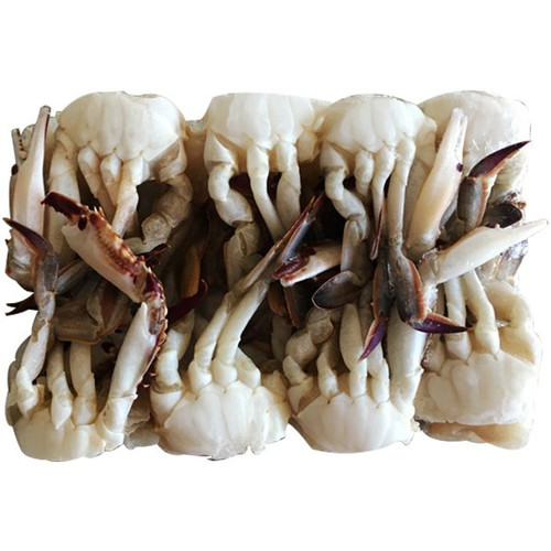 Blue Swimmer Crab Half cut Cleaned 700g 無腮半切藍蟹 500g | AusGold Foods 澳津食品